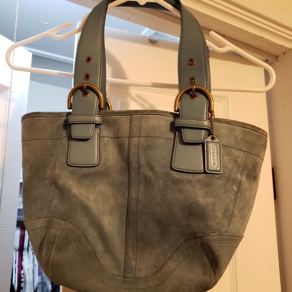 Coach | Bags | Coach Suede Purse | Poshmark